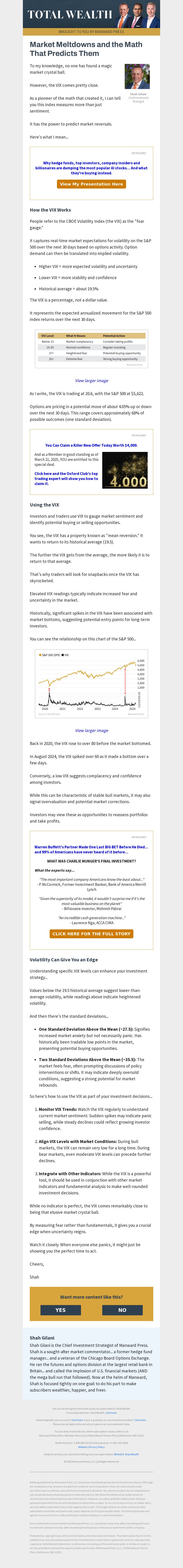 The Market's Drama Queen Has Perfect Timing - Manward | Emails Nest