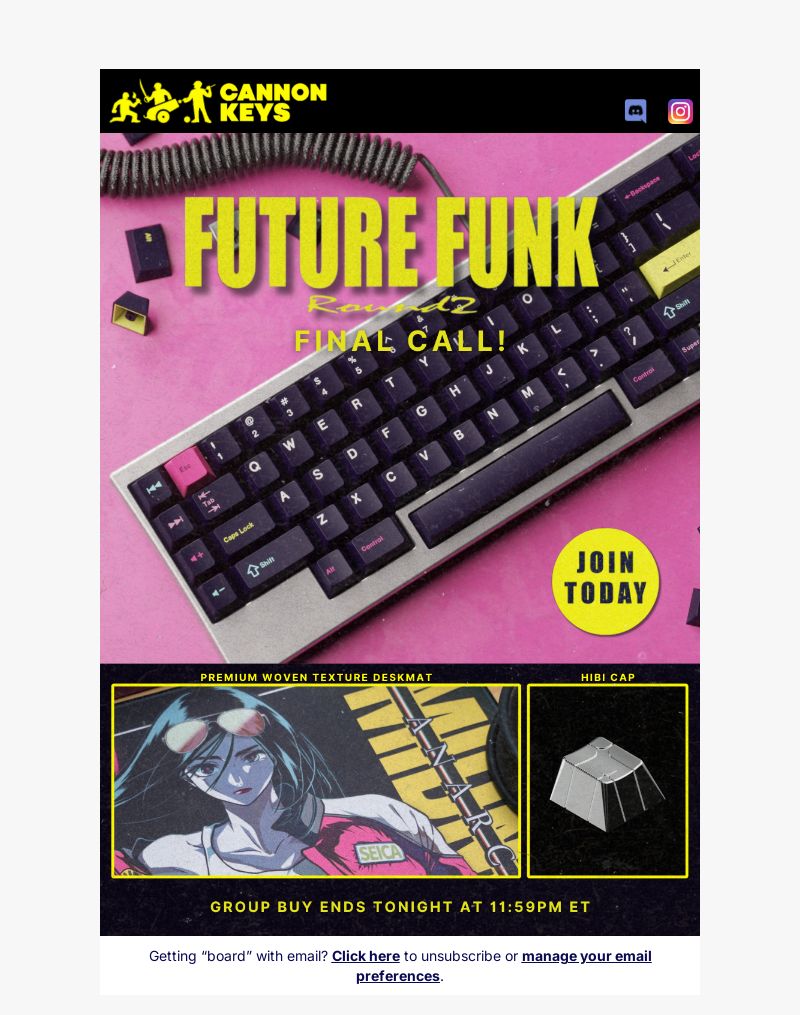 Final Call - GMK Future Funk R2 group buy ends tonight! | Emails Nest