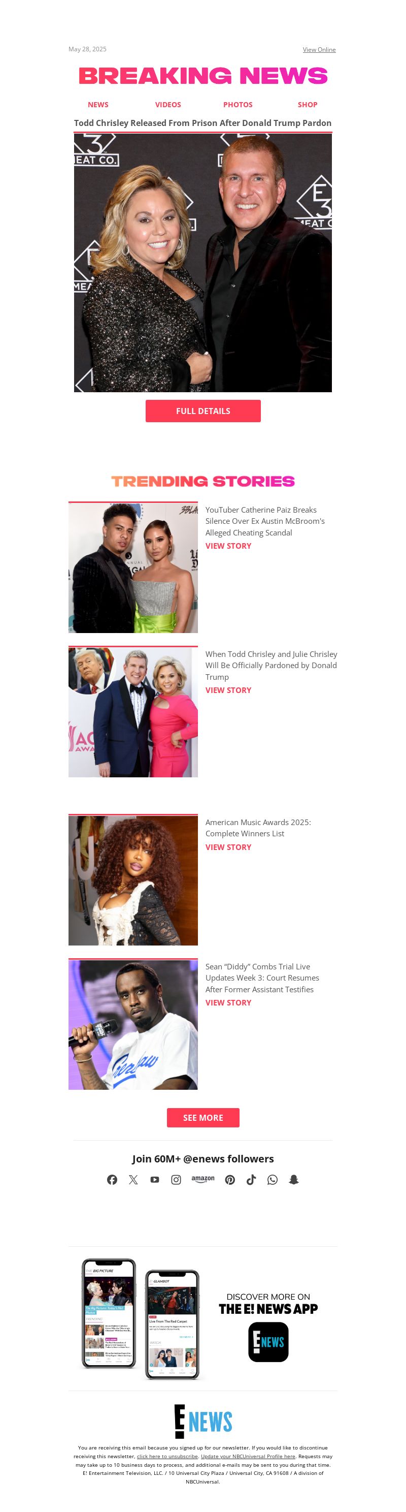 BREAKING: Todd Chrisley Released From Prison After | Emails Nest