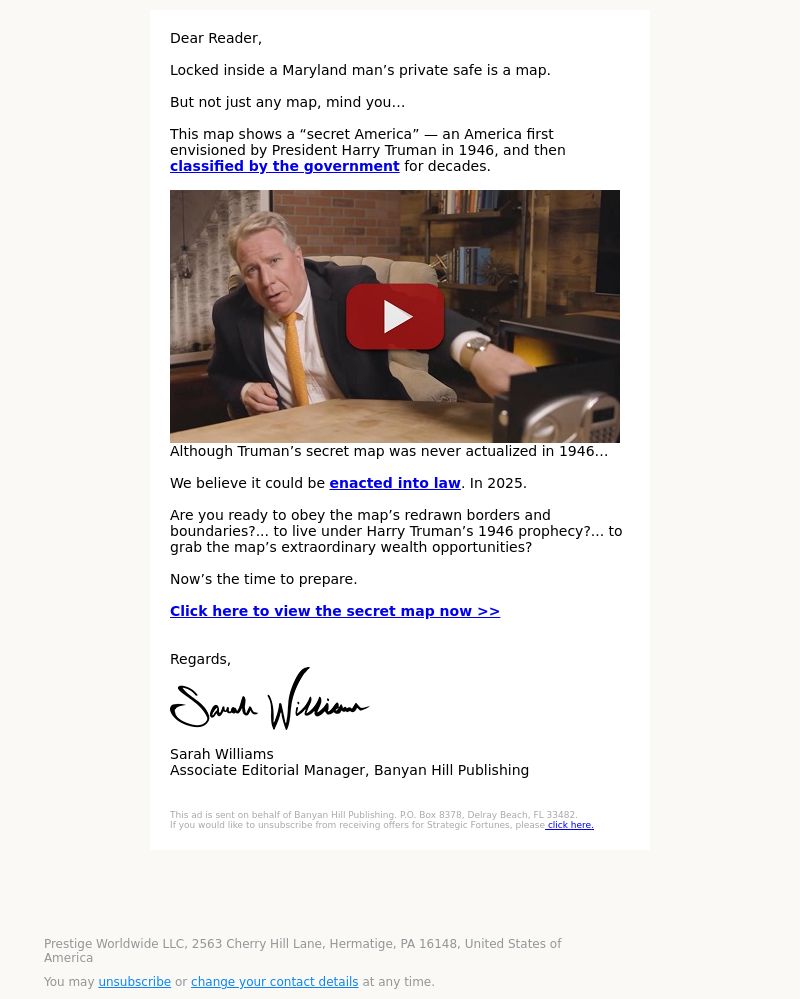 The Secret Map of America, Declassified… - Main Street | Emails Nest