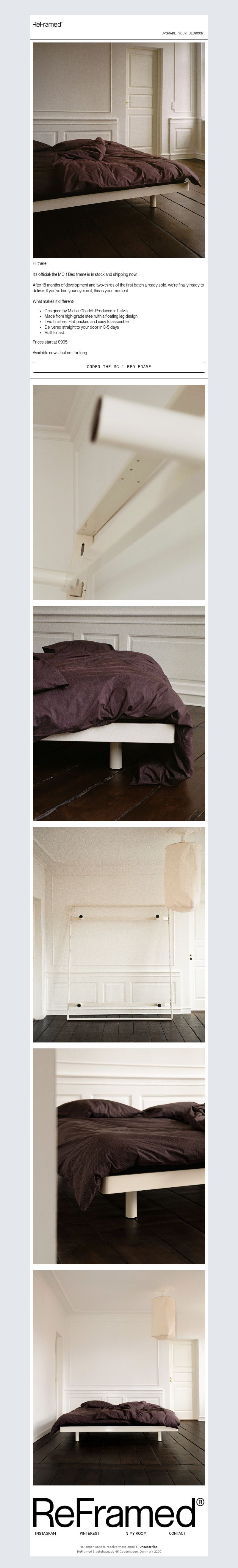 The MC-1 Bed Frame is here - ReFramed | Emails Nest